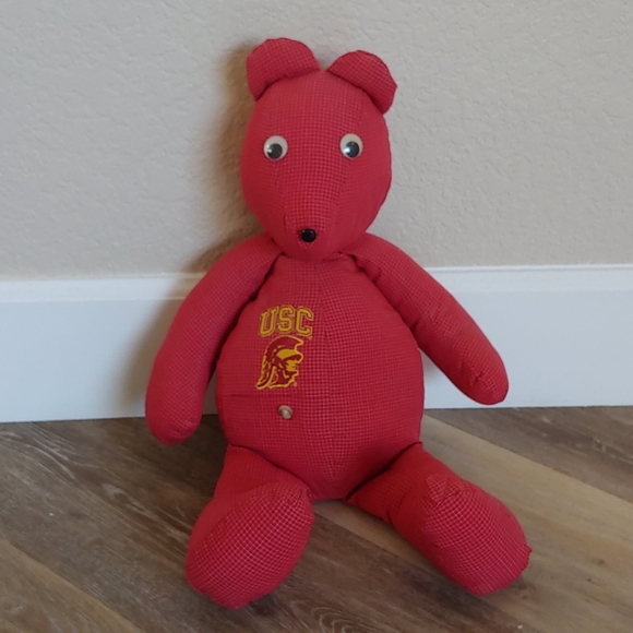 None | Toys | Vintage Usc Trojans Plush Bear | Poshmark